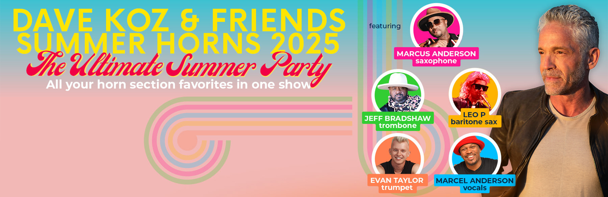 Dave Koz and Friends Summer Horns 2025: The Ultimate Summer Party | Discover Jersey Arts